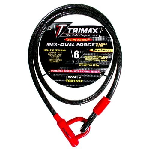 Trimax TRIMAFLEX Max-Dual Force U-Shackle Lock